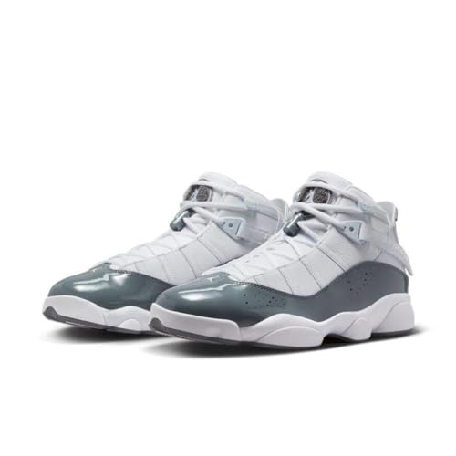 NIKE Jordan Air 6 Rings White-Cool-Grey-White, 8.5