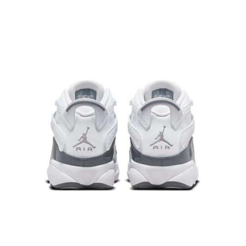 NIKE Jordan Air 6 Rings White-Cool-Grey-White, 10.5