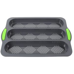 hemoton bread loaf baking pan s silicone molds silicone baking pan french bread baking pan silicone bread loaf pan nonstick baking pan for kitchen silicon molds hamburger bun