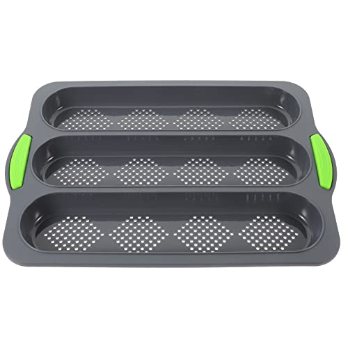 HEMOTON Bread Loaf Baking Pan s Silicone Molds Silicone Baking Pan French Bread Baking Pan Silicone Bread Loaf Pan Nonstick Baking Pan for Kitchen Silicon Molds Hamburger Bun