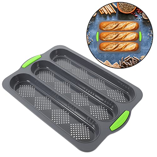 HEMOTON Bread Loaf Baking Pan s Silicone Molds Silicone Baking Pan French Bread Baking Pan Silicone Bread Loaf Pan Nonstick Baking Pan for Kitchen Silicon Molds Hamburger Bun