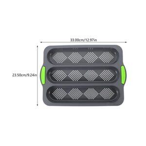 HEMOTON Bread Loaf Baking Pan s Silicone Molds Silicone Baking Pan French Bread Baking Pan Silicone Bread Loaf Pan Nonstick Baking Pan for Kitchen Silicon Molds Hamburger Bun