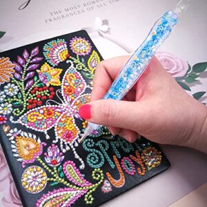 Glow in The Dark Diamond Painting Drill Art Tool Pen and Accessories, Resin Luminous 5D Rhinestone Picker Stick Tool Diamond Painting Accessories Pens for Nail Art Embroidery Decoration Glow Blue