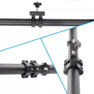 UTV ATV High-Lift Jack Tube Mount for 1.75"-2" Roll Bar Adjustable Black Double Bracket Compatible with Polaris Ranger 1000 XP Turbo Can Am Maverick