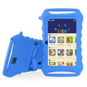 7inch tablet for kids android 11 tablets 3gb 32gb parental control children learning toddler tablet shockproof kickstand case, gms certified, google tableta kids youtube (blue)