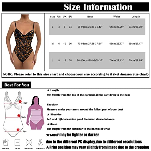 Women's Lingerie, Teddy Lingerie Naughty Sex Lengerie Spaghetti Corset Top Bodysuit Bustier Cami Lace Tops Sexy Mesh Lingerie Going Out Tank Top Women Bathing Suits One Piece Night (M, Black)