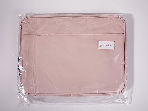 MoKo 12.9 Inch Tablet Sleeve Bag, Protective Bag with Two Compartments Fits iPad Pro 12.9 M2 2022/2021/2020/2018,Surface Laptop Go 12.4",Galaxy Tab S8+ 12.4", Pink