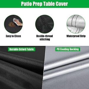 Jungda Outdoor Table Cover 42 Inch,Waterproof Patio Prep Table Covers, Outdoor Bar Table Cover for Outdoor Furniture - 42 x 22 x 35 Inch