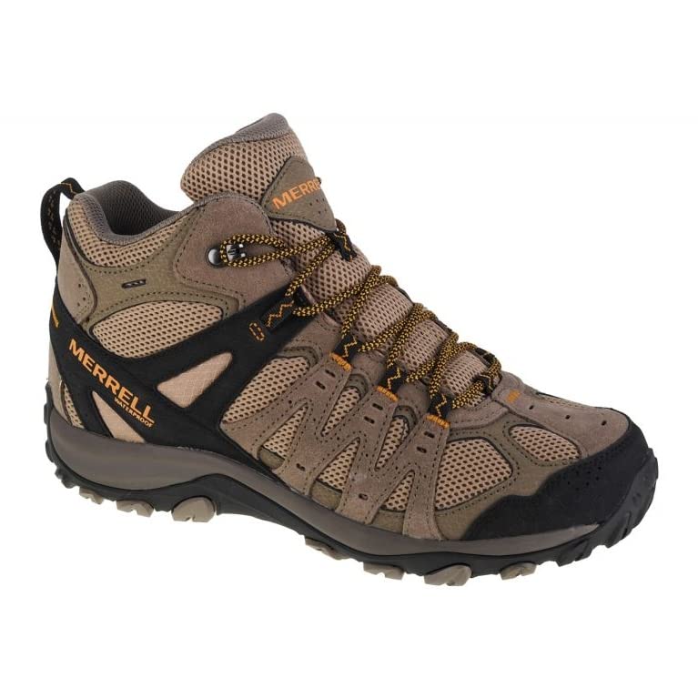 Merrell Men's J037141W Accentor 3 Mid Wp Hiking Shoe, Pecan, 8.5 W