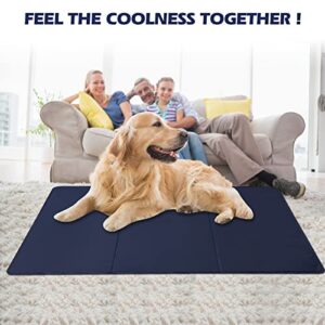 Aineeba Chill Cooling Pad Mat for Bed(Dark Blue)