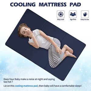 Aineeba Chill Cooling Pad Mat for Bed(Dark Blue)