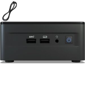 intel 2023 nuc 13 pro kit nuc13anhi7 barebone system tall mini pc desktop, 13th gen 12-core i7-1360p up to 5.0ghz, no ram, no storage, wifi 6, bluetooth 5.3, no os, broag cable