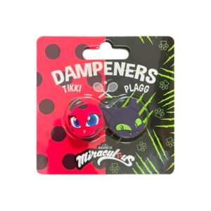 zag store - miraculous ladybug -tennis racket dampeners tikki & plagg