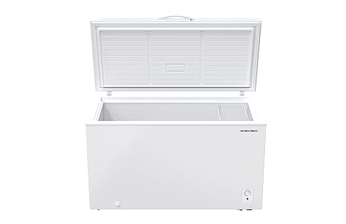 Hamilton Beach HZ4941 14 cu ft Upright Convertible Fridge/Freezer-Frost Free-Reversible Door-Removable Glass Shelves-LED Interior Light, White