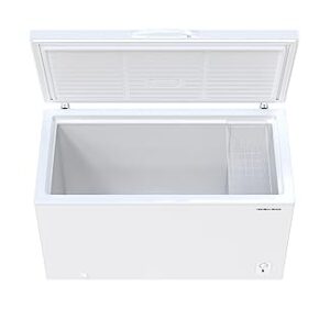 Hamilton Beach HZ4941 14 cu ft Upright Convertible Fridge/Freezer-Frost Free-Reversible Door-Removable Glass Shelves-LED Interior Light, White