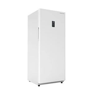 Hamilton Beach HZ4941 14 cu ft Upright Convertible Fridge/Freezer-Frost Free-Reversible Door-Removable Glass Shelves-LED Interior Light, White