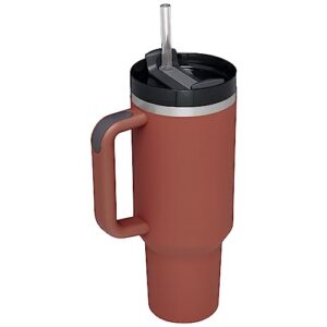 waterbae 40 oz. insulated tumbler with handle (brick)