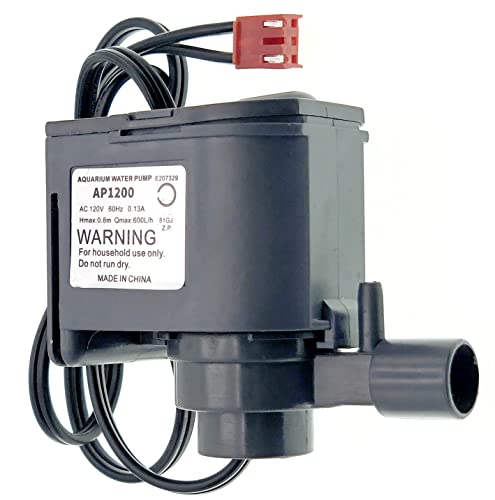 AP1200 AC120V Commercial large flowing ice machine water pump Small circulation submersible pump Fit for HZB-30F,HZB-38F,HZB-32,HZB-45,HZB-65,HZB-90,HZB-120,HZB-160 Ice Maker 60Hz 0.13A Hmax:0.8m