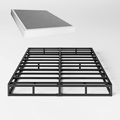 Aardhen King Box Spring 5 Inch High Profile Strong Metal Frame Mattress Foundation, Quiet Noise-Free,Easy Assembly, 3000lbs Max Weight Capacity