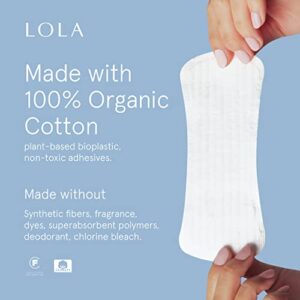 LOLA Ultra Thin Liners, 108 Count - Cotton Panty Liners for Women, Hypoallergenic Pads for Women, HSA FSA Approved Products Feminine Care