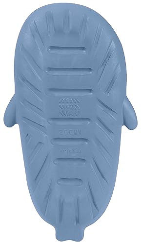 KVbabby Cloud Shark Slides for Kids Toddlers Girls Boys Novelty Open Toe Sandals Cute Shower Pillow Slippers with Thick Sole for Outdoor Indoor Sky Blue 3-4 Big Kid