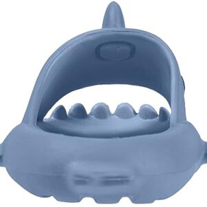 KVbabby Cloud Shark Slides for Kids Toddlers Girls Boys Novelty Open Toe Sandals Cute Shower Pillow Slippers with Thick Sole for Outdoor Indoor Sky Blue 3-4 Big Kid