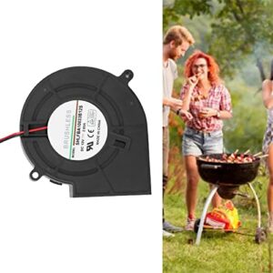 Joyzan BBQ Fan DC 12V Air Turbo Blower, Centrifugal Brushless Cooling Blower Mover Ventilation Inflatable Dryer Electric Fire Starter Cooking Portable for Barbecue Picnic Camping Charcoal Tool 2.85A