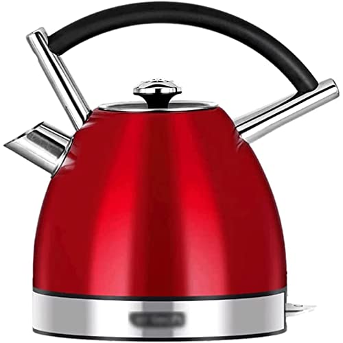 Water Boiler 1.7L/59.8OZ Electric Kettle, 1800W Safe and Fast Heating Design Hot Water Boiler, Large Mouth Design Tea Kettle, Red Fast Heating