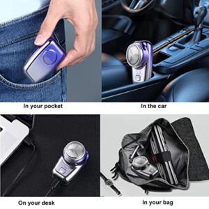 Mini Shaver Portable Electric Shaver, Pocket Size Shaver Wet and Dry Razor, Mini Shaver Portable Electric Shaver for Men, Suitable for Home, car, Travel, Shaving