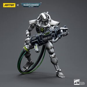 JoyToy 1/18 Warhammer 40,000 Action Figure Necrons Sautekh Dynasty Immortal with Tesla Carbine Collection Figure