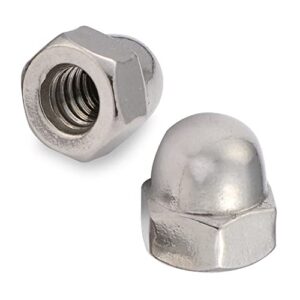 m4-0.7 metric acorn cap nuts dome head nuts, 304 stainless steel 18-8, plain finish, 50 pcs