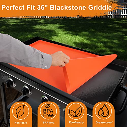 HEYYUMI Griddle Mat for 36" Blackstone Grill,36 Inch Heavy Duty Food Grade Silicone Grill Cover Mat Top Cover,Protect Your Grill from Rodents, Insects, Debris and Rust,Reusable BBQ Grill Mat