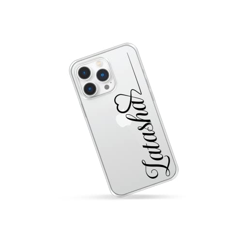 Custom Phone Case for iPhone 11 12 13 14 Pro Max Mini x/xr/xs Personalized Name case, Shockproof Protective Handwritten Style Clear Phone Cover Design Your Own Customized Case for Birthday Friend