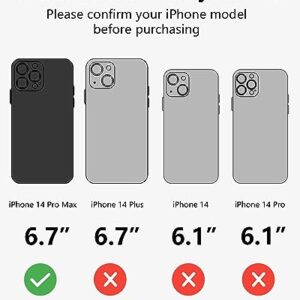 SCORPIFY iPhone 14 Pro Max Case for Magnetic Clear Design, [Non Yellowing] Phone Cover for Men Women, with Tempered Glass Screen+Camera Lens Protector, [Compatible with MagSafe] Slim Bumper, Clear