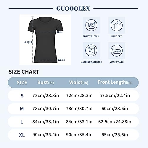 Workout Shirts for Women Short Sleeve Seamless Yoga Top Sports Running Shirt Breathable Gym Athletic Tops Slim Fit Black