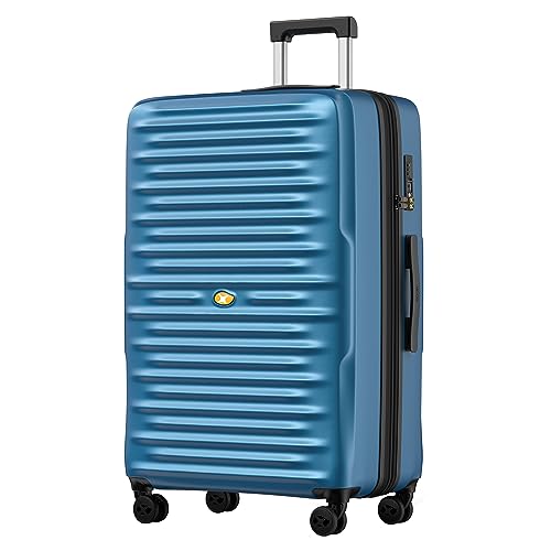 MGOB 28 Inch Luggage with Spinner Wheels, 28 Inch Hardside Suitcase with Expandable, Lightweight PC Luggage with TSA Lock, Checked-Large 28-Inch(Blue)