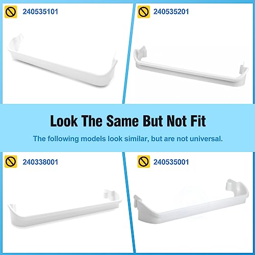 240534701 & 240534901 Refrigerator Shelf Retainer Bar Compatible with Frigidaire, Kenmore Refrigerator Door Shelf Parts,Replaces PS734936 AP3214631 948952 AP3214630 PS734935 948954 AH734935 EA734935