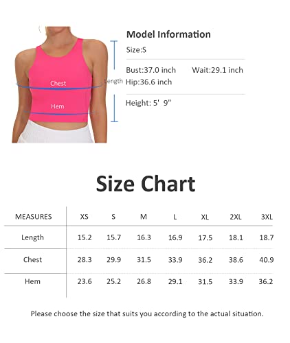 THE GYM PEOPLE Women's Sports Bra Sleeveless Workout Tank Tops Running Yoga Cropped Tops with Removable Padded Black