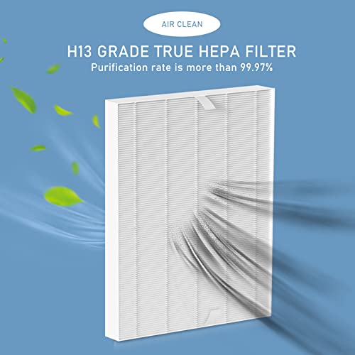 115115 True HEPA Replacement Filter A Compatible with Winix PlasmaWave 5300-2, C535, P300, 6300-2, 5300, 9000 Air Purifier, Compare to Part # 115115, 4 Pack HEPA Filter Only