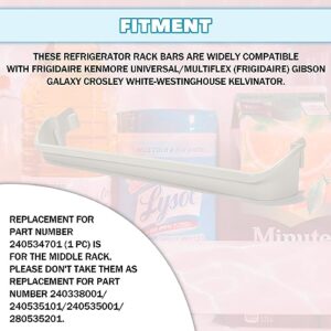 Kojem Refrigerator Door Shelf Compatible with Frigidaire Kenmore Refrigerator Rack Bar Replace for 240534701