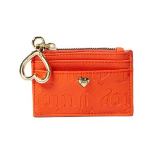 Juicy Couture Pile On Card Case Red Orange One Size