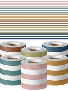 6 rolls 196.8 ft fall bulletin board borders thanksgiving autumn pumpkin maple leaf mushroom border classroom bulletin trim border for school chalkboard decor office party (line)