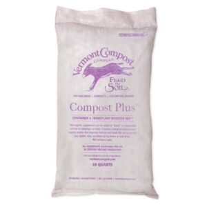 Vermont Compost Company - Compost Plus Organic Container and Transplant Booster Mix | All-Natural Potting Soil for Plants & Vegetable Gardening - 20 Quarts | Gardener's Supply Co Exclusive