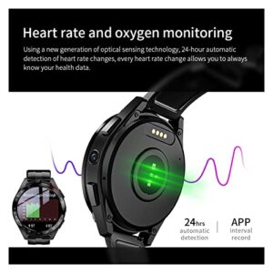 ZUONU Smart Watch Android 11 Sports Fitness Tracker GPS WiFi Men Watch Phone Camera Video Call RAM:6G RDM:128G (Color : C)