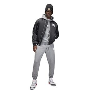 Jordan Flight Fleece Men's Pullover Hoodie Size - Large Heather Grey