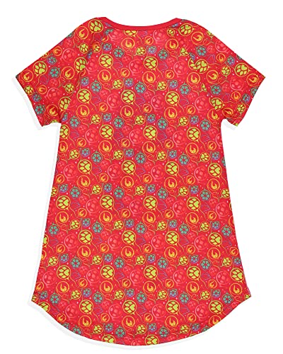 INTIMO Miraculous: Tales of Ladybug & Cat Noir Girls' Nightgown Sleep Pajama Shirt (4/5)