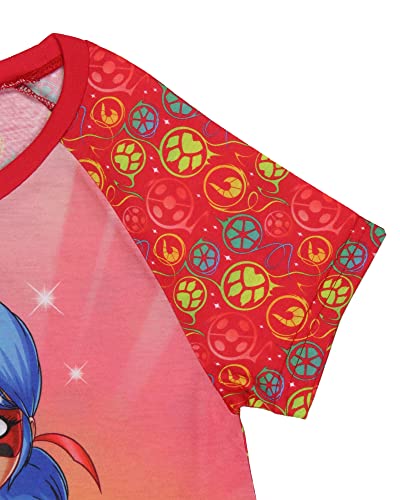 INTIMO Miraculous: Tales of Ladybug & Cat Noir Girls' Nightgown Sleep Pajama Shirt (4/5)