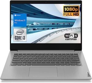 lenovo ideapad 3i 14 laptop, 14" fhd screen, intel i3-1115g4 processor, 12gb ram, 512gb ssd, hdmi, media card reader, webcam, dolby audio, wi-fi 6, windows 11 pro, platinum grey