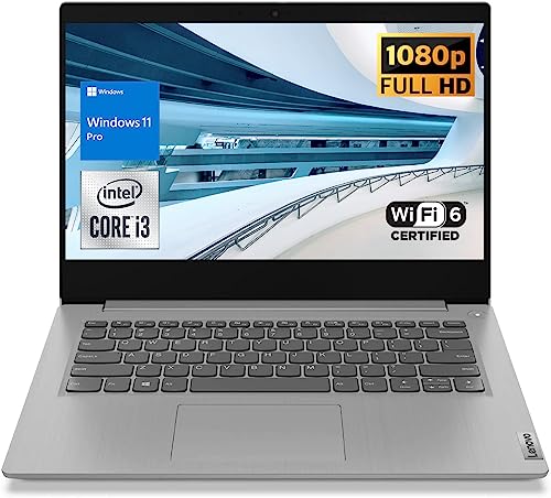 Lenovo IdeaPad 3i 14 Laptop, 14" FHD Screen, Intel i3-1115G4 Processor, 12GB RAM, 512GB SSD, HDMI, Media Card Reader, Webcam, Dolby Audio, Wi-Fi 6, Windows 11 Pro, Platinum Grey