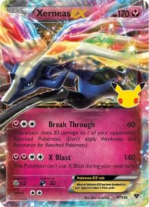 pokemon - xerneas ex 97/146 - xy - celebrations - 25th anniversary